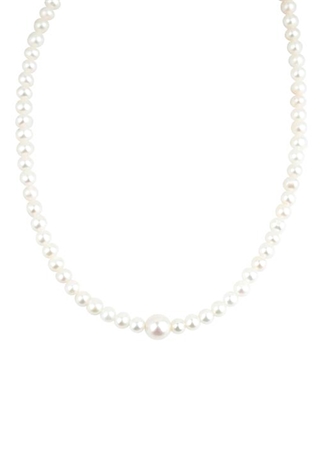 Lulu Jewelery Kadın Effervescence Pearl Altın Rengi Kaplama Gümüş Kolye Gri EU Lulu Jewelery Kadın Effervescence Pearl Altın Rengi Kaplama Gümüş Kolye Gri EU