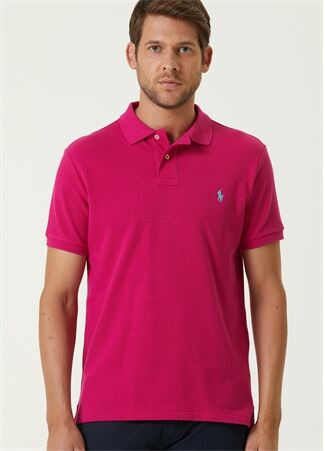 Polo Ralph Lauren Erkek Pembe Yaka T-shirt XS EU
