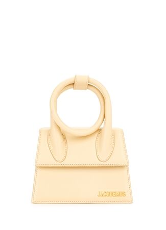 Jacquemus Kadın Le Chiquito Nœud Bej Çanta Eu