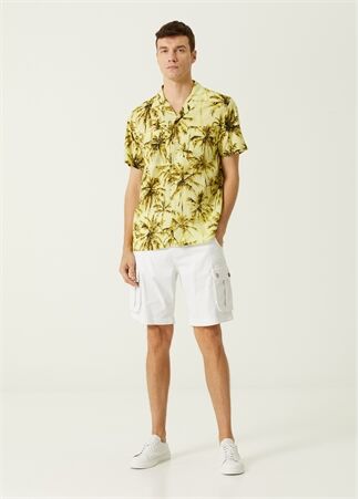 Faraway Erkek Beyaz Kargo Şort S Eu