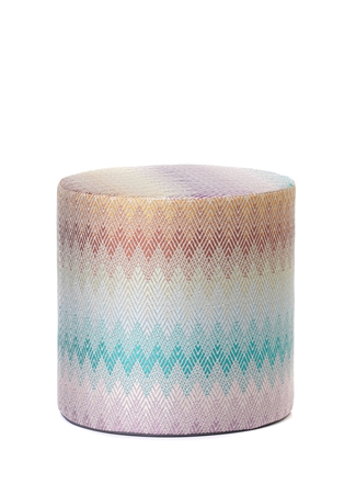Missoni Home Yamagata Cylinder Colorblocked Zikzak Desenli Puf Çok Renkli