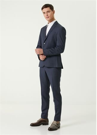 Palzileri Lab Erkek Mavi Kareli Yün Takım Elbise 50 IT Palzileri Lab Erkek Mavi Kareli Yün Takım Elbise 50 IT