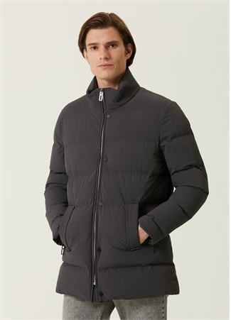 Network Erkek Slim Fit Antrasit Kaban Gri 46 EU Network Erkek Slim Fit Antrasit Kaban Gri 46 EU