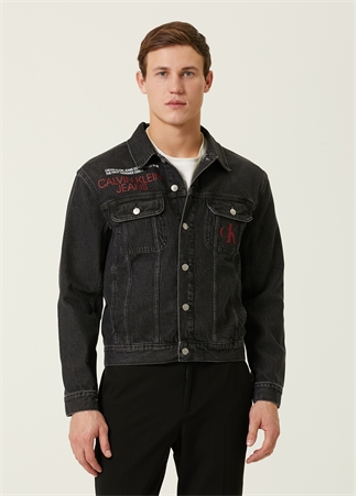 CK Jeans Erkek Regular Fit Siyah Logolu Denim Mont L EU CK Jeans Erkek Regular Fit Siyah Logolu Denim Mont L EU