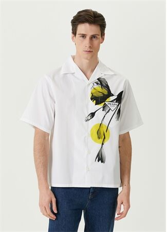 Prada Erkek Gömlek Beyaz M Eu