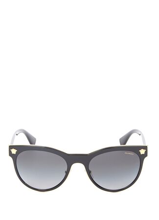 Versace Kadın Siyah Medusa Detaylı Güneş Gözlüğü 54 EU