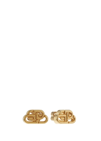 Balenciaga Kadın Gold Logo Formlu Küpe Altın Rengi EU Balenciaga Kadın Gold Logo Formlu Küpe Altın Rengi EU