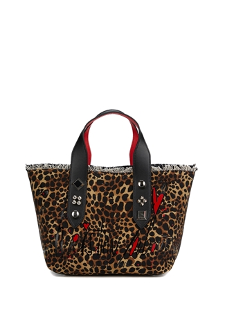 Christian Louboutin Kadın Leopar Desenli Logolu Deri Omuz Çantası Kahverengi EU Christian Louboutin Kadın Leopar Desenli Logolu Deri Omuz Çantası Kahverengi EU