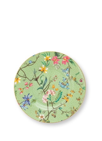 Pip Studio Jolie Yeşil Desenli Porselen Petit Four Tabağı Pip Studio Jolie Yeşil Desenli Porselen Petit Four Tabağı