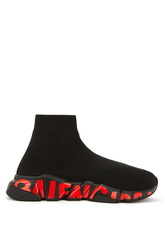Balenciaga Kadın Speed Graffiti Siyah Kırmızı Sneaker 36 EU Balenciaga Kadın Speed Graffiti Siyah Kırmızı Sneaker 36 EU