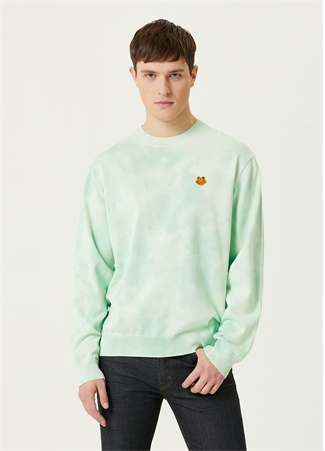 Kenzo Erkek Yeşil Batik Desenli Kazak S Eu Kenzo Erkek Yeşil Batik Desenli Kazak S Eu