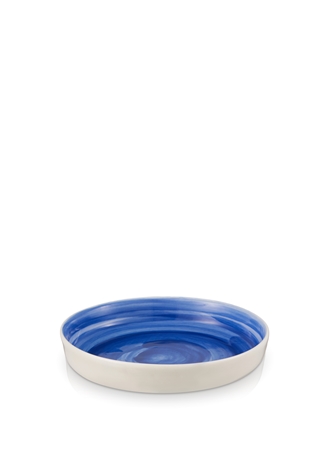 Goho Kafi Kemik Mai Desenli Porselen Tabak Çok Renkli