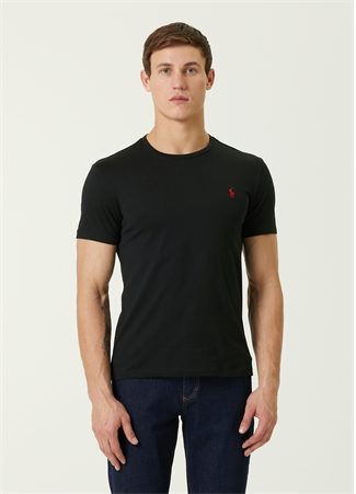 Polo Ralph Lauren Erkek Siyah Logo Nakışlı T-shirt L EU