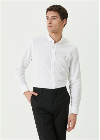 Beymen Club Erkek Comfort Fit Beyaz Oxford Gömlek S Beymen Club Erkek Comfort Fit Beyaz Oxford Gömlek S