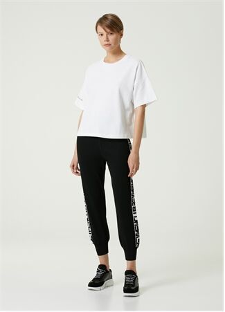 Beymen Club Kadın Kırık Beyaz Bisiklet Yaka Bol T-shirt S