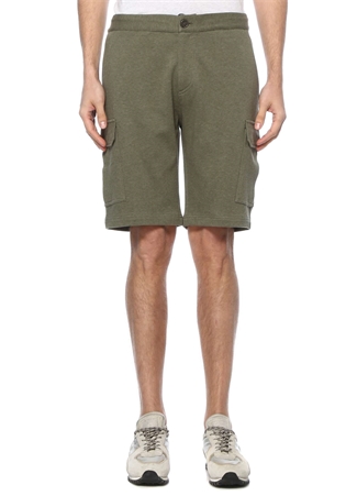 Brunello Cucinelli Erkek Haki Normal Bel Bermuda XL EU