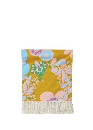 Zimmermann Kadın Hardal Çiçek Desenli Şal EU