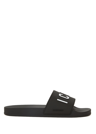 Dsquared2 Erkek Icon Siyah Terlik 45 EU Dsquared2 Erkek Icon Siyah Terlik 45 EU