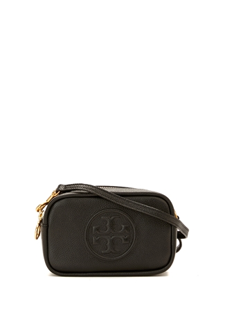 Tory Burch Kadın Perry Bombe Mini Siyah Deri Omuz Çantası Eu Tory Burch Kadın Perry Bombe Mini Siyah Deri Omuz Çantası Eu