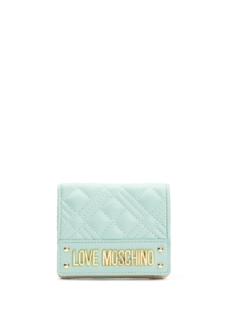 Love Moschino Kadın Yeşil Logo Detaylı Cüzdan Eu