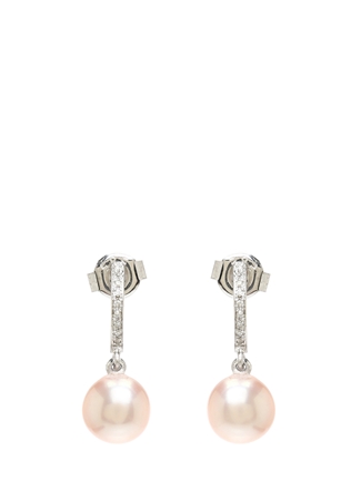 Collection-By İncifer Kadın Sallantılı İncili Altın Rengi Küpe EU