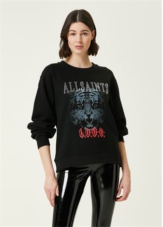Allsaints Kadın Clavo Demi Siyah Bisiklet Yaka Sweatshirt Xs Eu Allsaints Kadın Clavo Demi Siyah Bisiklet Yaka Sweatshirt Xs Eu