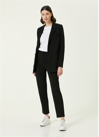 Beymen Collection Kadın Siyah Triko Detaylı Jersey Pantolon S Beymen Collection Kadın Siyah Triko Detaylı Jersey Pantolon S