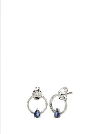 Collection Kadın Pırlanta Detaylı Altın Rengi Küpe EU