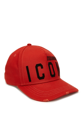 Dsquared2 Erkek Icon Kırmızı Logolu Şapka EU Dsquared2 Erkek Icon Kırmızı Logolu Şapka EU