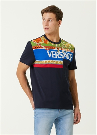 Versace Erkek Siyah Logo Detaylı Cepli T-shirt S EU Versace Erkek Siyah Logo Detaylı Cepli T-shirt S EU