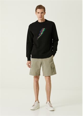 PS by Paul Smith Erkek Bej Cep Detaylı Bermuda Gri 30 US