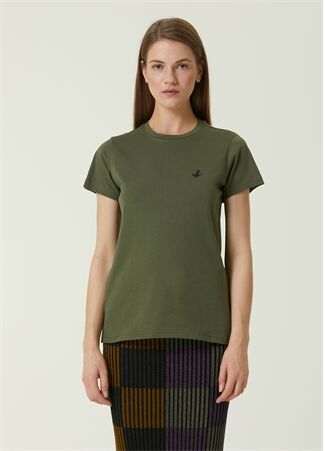 Beymen Club Kadın Haki Bisiklet Yaka Dökümlü T-shirt XS EU