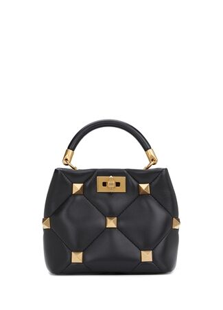 Valentino Garavani Kadın Siyah Deri Omuz Çantası EU