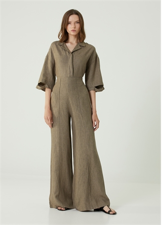 Dor Raw Luxury Kadın Soulskin Haki Bol Paça Keten Pantolon S EU Dor Raw Luxury Kadın Soulskin Haki Bol Paça Keten Pantolon S EU