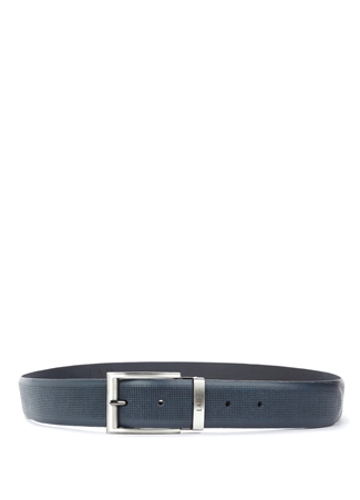 Palzileri Lab Erkek Lacivert Mikro Dokulu Deri Kemer 95 EU