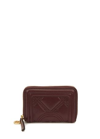 Tory Burch Kadın Bordo Logolu Deri Cüzdan EU