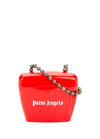 Palm Angels Kadın Kırmızı Logo Detaylı Çanta EU Palm Angels Kadın Kırmızı Logo Detaylı Çanta EU