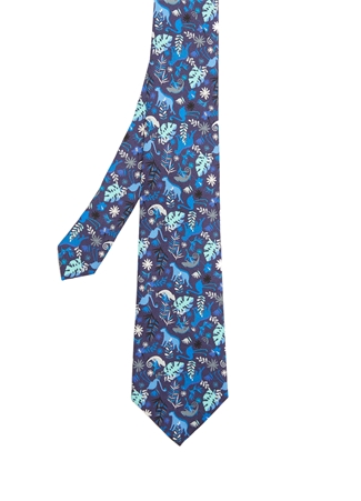 Etro Erkek Lacivert Karışık Desenli İpek Kravat Mavi EU Etro Erkek Lacivert Karışık Desenli İpek Kravat Mavi EU