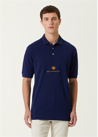 Bel-Air Erkek Lacivert Polo Yaka Logolu T-shirt S EU Bel-Air Erkek Lacivert Polo Yaka Logolu T-shirt S EU
