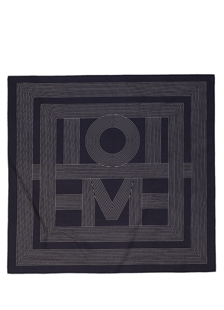 Toteme Kadın Siyah Beyaz Logo Baskılı 57x57 Cm Eşarp Eu Toteme Kadın Siyah Beyaz Logo Baskılı 57x57 Cm Eşarp Eu