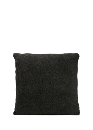 Anvogg Antrasit Shearling Dokulu 60x60 Dekoratif Yastık Gri