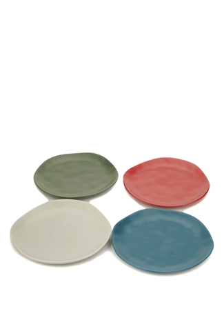 Beymen Hediye Colorblocked 4lü Seramik Tabak Seti Çok Renkli Beymen Hediye Colorblocked 4lü Seramik Tabak Seti Çok Renkli