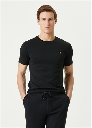 Polo Ralph Lauren Erkek Siyah Logolu T-shirt S EU