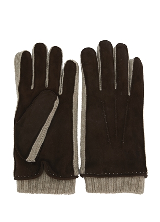Mazzoleni Gloves Erkek Kahverengi Örgü Doku Detaylı Süet Eldiven M EU Mazzoleni Gloves Erkek Kahverengi Örgü Doku Detaylı Süet Eldiven M EU