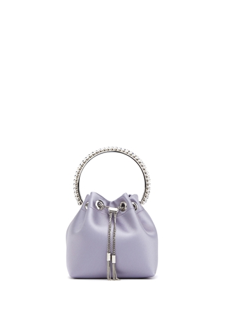 Jimmy Choo Kadın Lila Taş Kulplu Abiye Çanta Mor EU