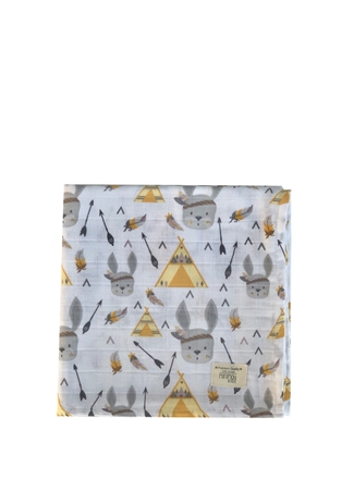 Minimou Kids Bebek Çadır Desenli Müslin Gri EU Minimou Kids Bebek Çadır Desenli Müslin Gri EU