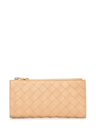 Bottega Veneta Kadın Continental Nude Örgü Dokulu Deri Cüzdan Pembe EU Bottega Veneta Kadın Continental Nude Örgü Dokulu Deri Cüzdan Pembe EU