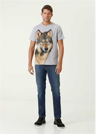 Etro Erkek Mavi Kontrast Dikişli Jean Pantolon 36 US