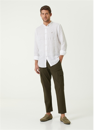 Beymen Club Erkek Haki Gabardin Dokulu Kargo Pantolon 54 Beymen Club Erkek Haki Gabardin Dokulu Kargo Pantolon 54