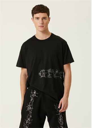 Givenchy Erkek Siyah Logo Detaylı T-shirt S EU Givenchy Erkek Siyah Logo Detaylı T-shirt S EU
